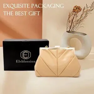Bags | Womens Brown Clutch Purses Pu Leather Evening Bag Party Prom ...
